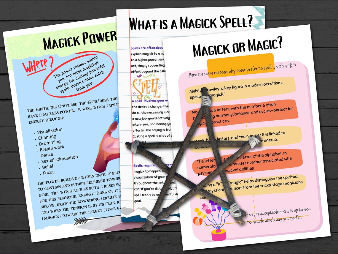 Wicca Lesson #7: the Secrets of High and Low Magick - Etsy