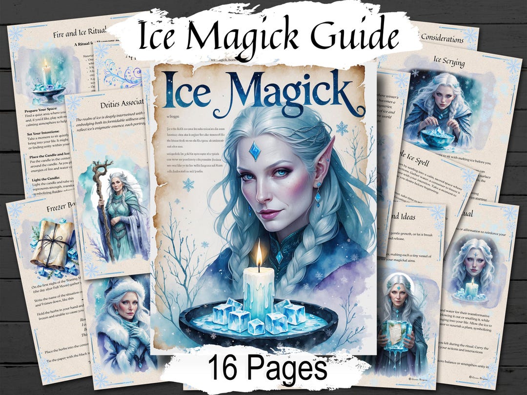Ice Magic Spellbook: Winter Witchcraft Guide - Binding, Banishing ...