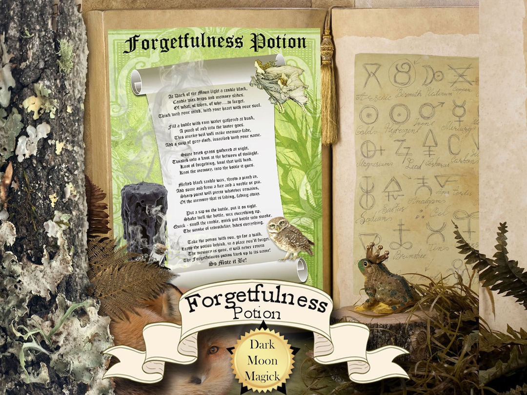 FORGETFULNESS POTION Spell to Banish Memories Wicca Witch - Etsy UK