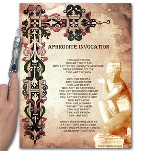 APHRODITE INVOCATION Goddess Prayer Call Aphrodite into | Etsy