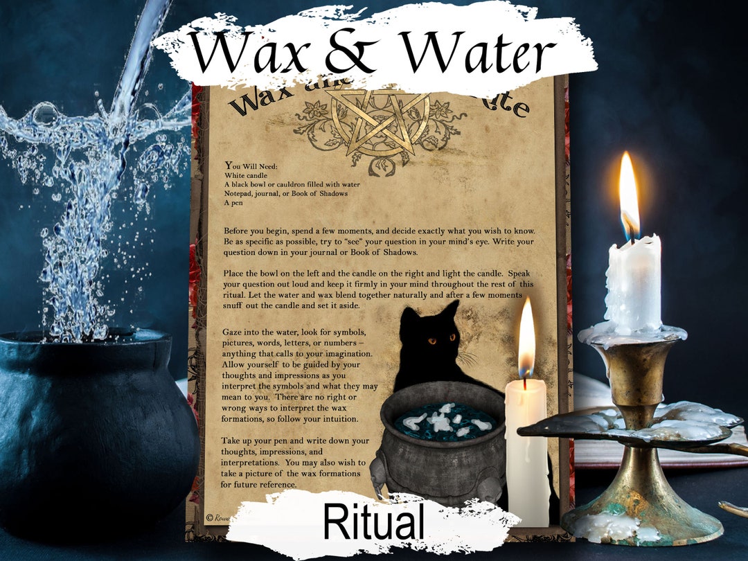 WAX DIVINATION RITUAL, Candle Wax and Water Spell Ritual, Fortune ...