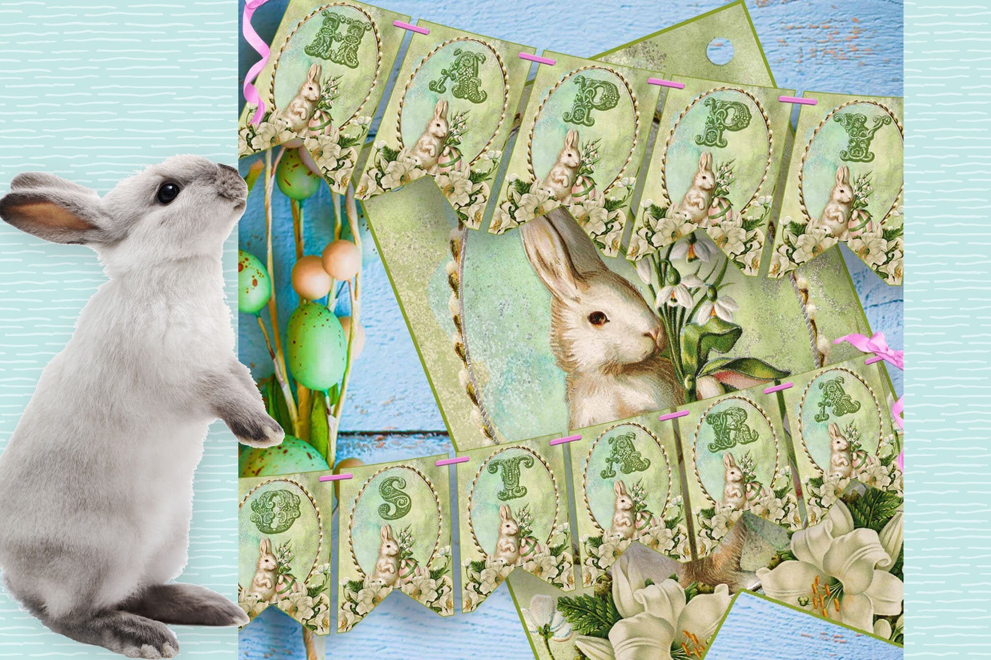 OSTARA BANNER Printable Bunting Ostara Flags Decoration - Etsy Canada