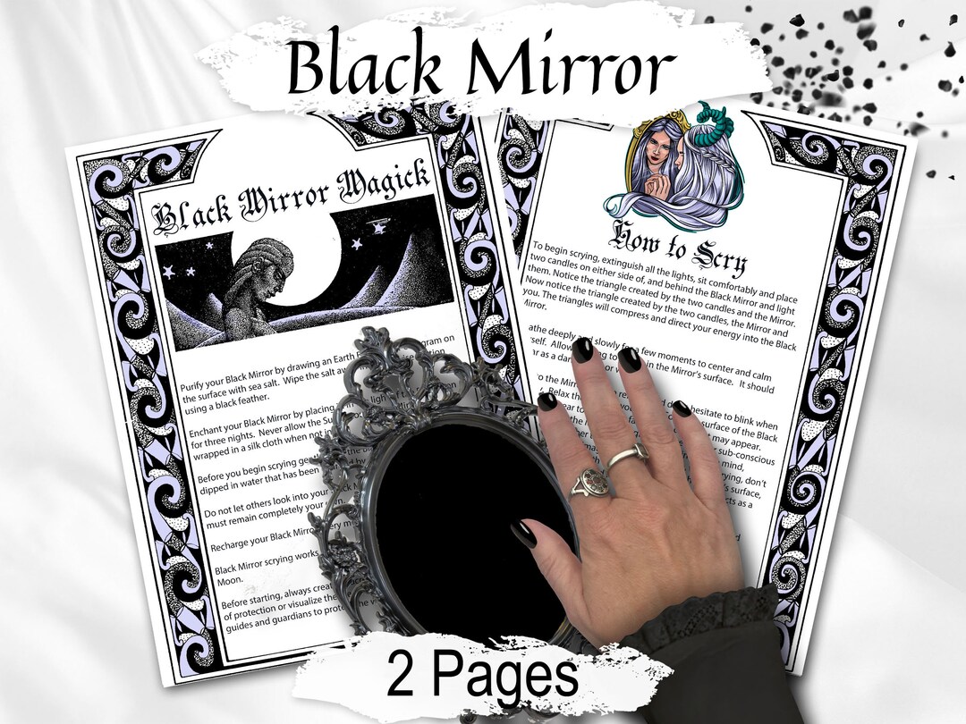 BLACK MIRROR MAGIC, A Guide to Scrying and Spiritual Insight, Unlock ...
