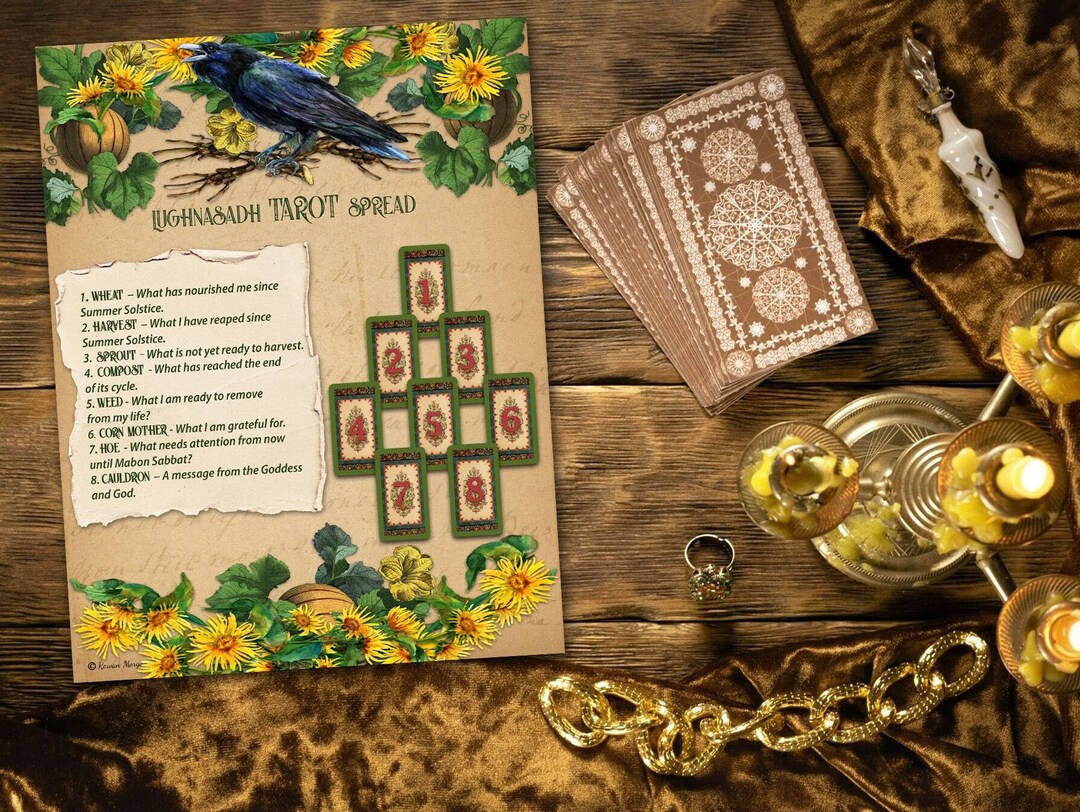 LUGHNASADH TAROT SPREAD Wicca Witchcraft Lammas Tarot - Etsy Singapore