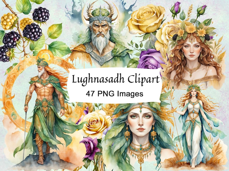 Lughnasadh Clipart Set: Pagan Ritual Graphics, Commercial Use, 47 ...