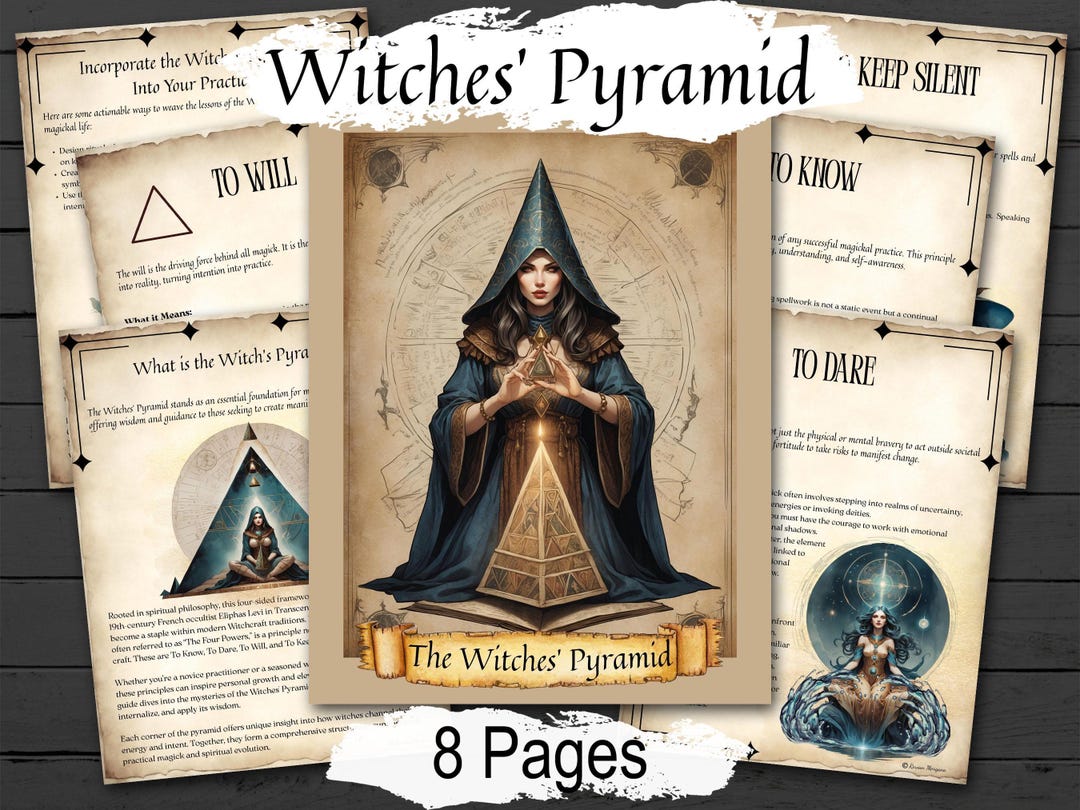 Witches' Pyramid: to Unlock the Power of Witchcraft, Printable ...