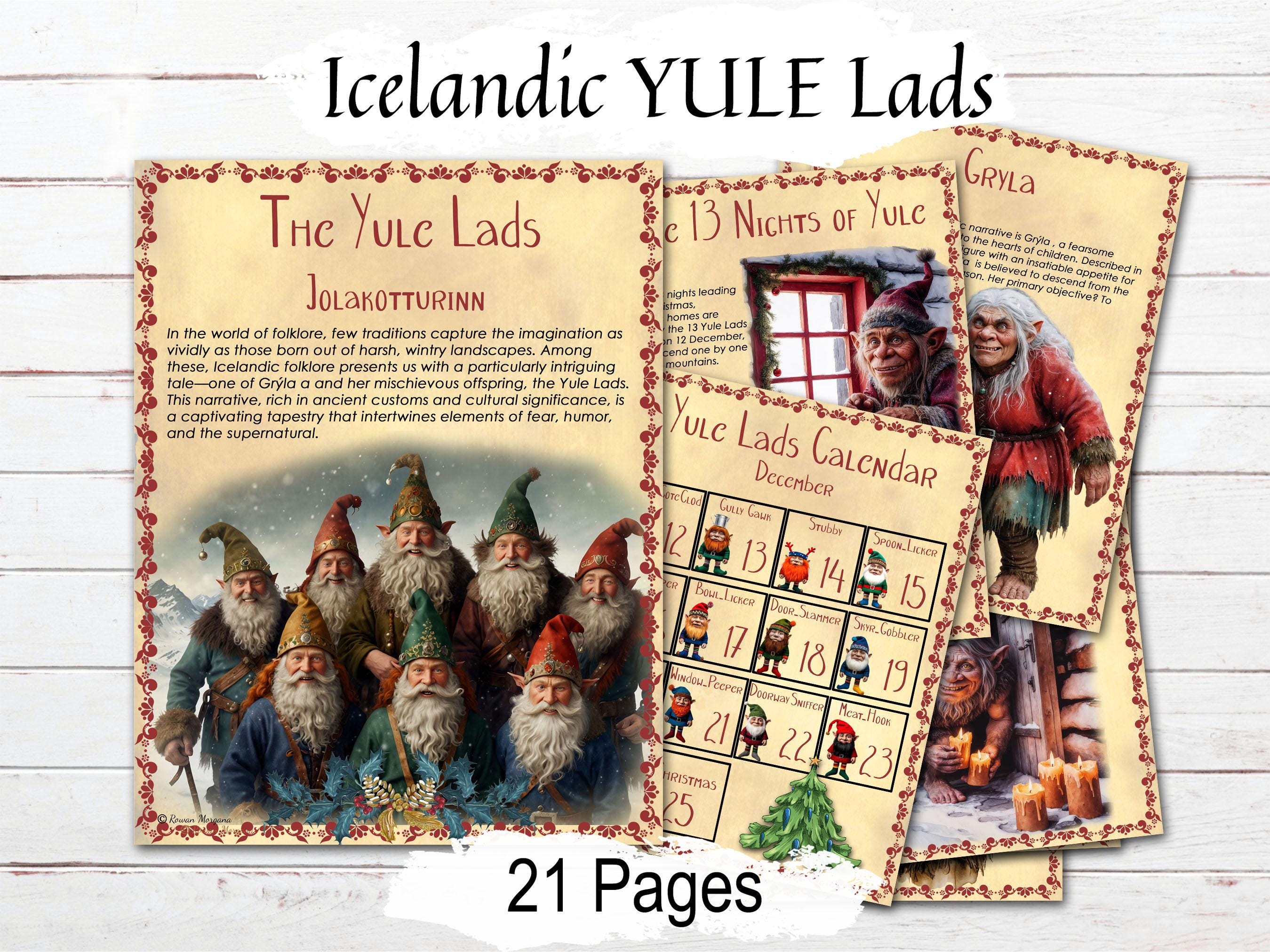 Icelandic Yule Lads Collection: Nordic Christmas Folklore, Advent ...