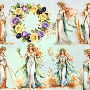 Lughnasadh Clipart Set: Pagan Ritual Graphics, Commercial Use, 47 ...