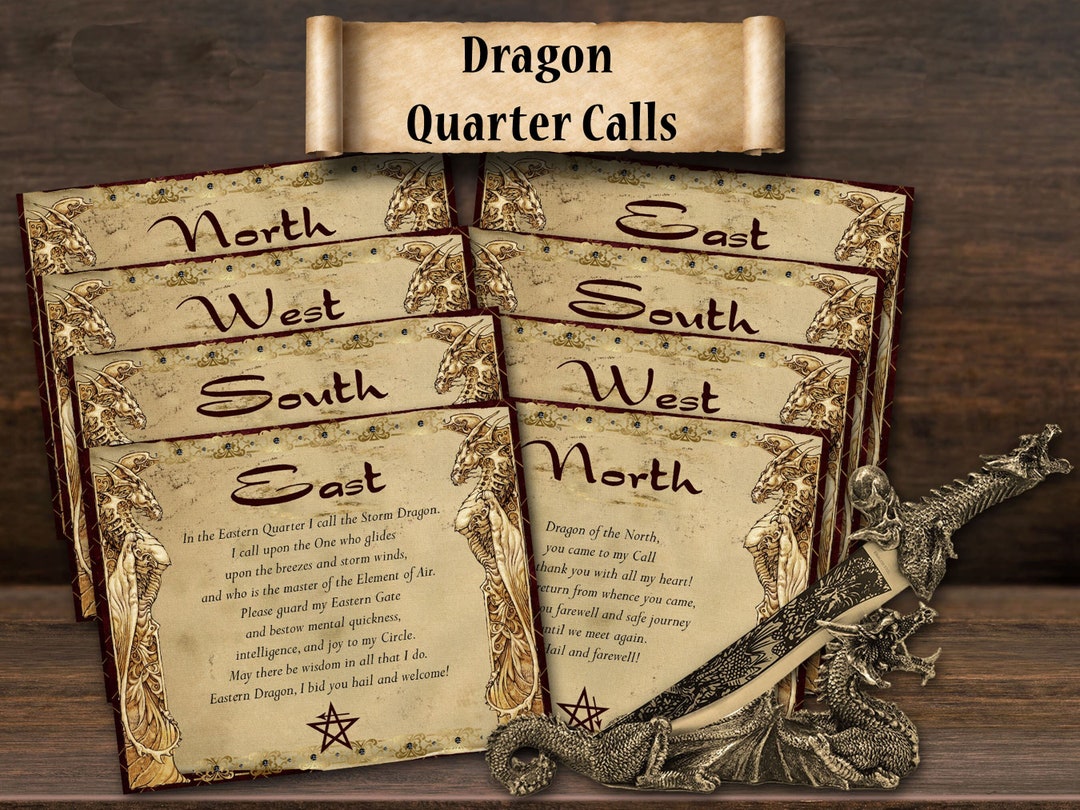 DRAGON CALL the QUARTERS, Cast a Dragon Magic Circle, Dragon Protection ...