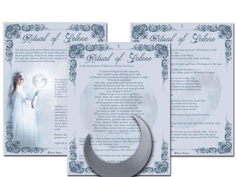 Selene Moon Goddess Ritual: Lucid Dreaming Spell (PDF Download) - Etsy