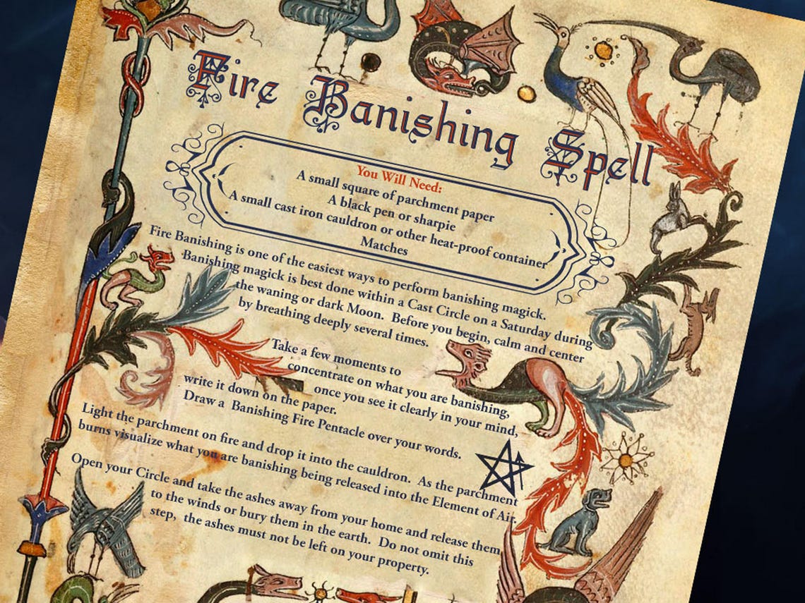 Fire Banishing Spell: Harness the Power of Fire to Remove Negativity ...
