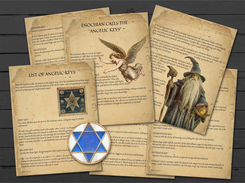 Enochian Magick Book of Shadows: Angel High Magick Grimoire (44 ...