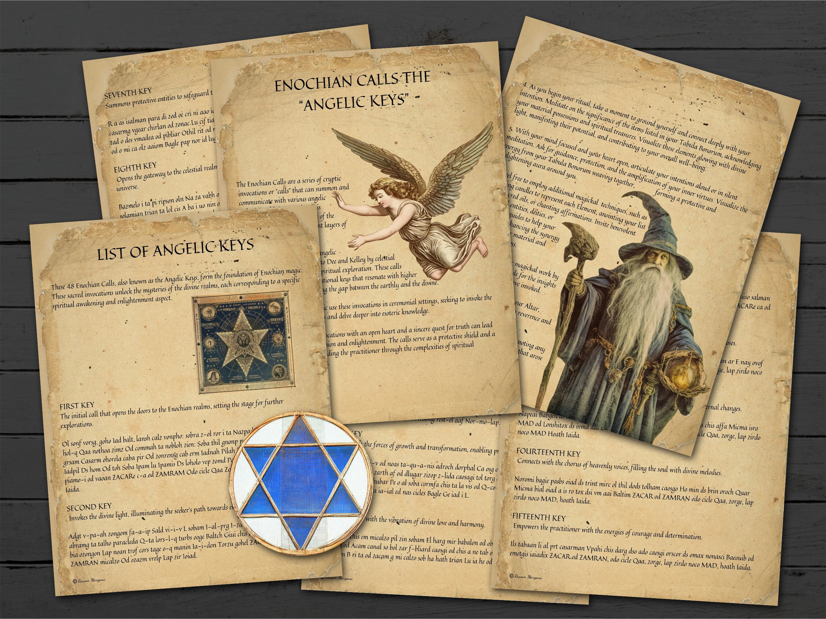 Enochian Magick Book of Shadows: Angel High Magick Grimoire (44 ...