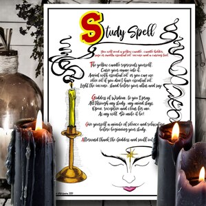 STUDY SPELL Charmed Style, Learning Spell for Good Marks, Memory Spell ...