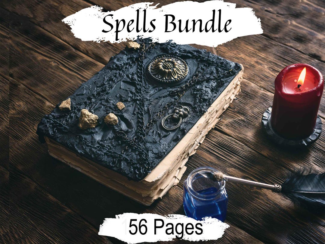 Wicca Spells Bundle: 48 Printable Spellbook Pages for Your Grimoire ...