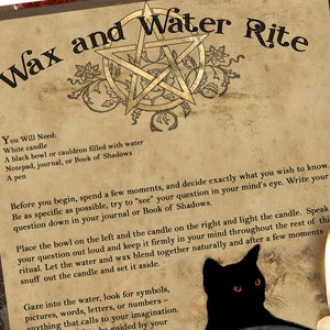 WAX DIVINATION RITUAL, Candle Wax and Water Spell Ritual, Fortune ...