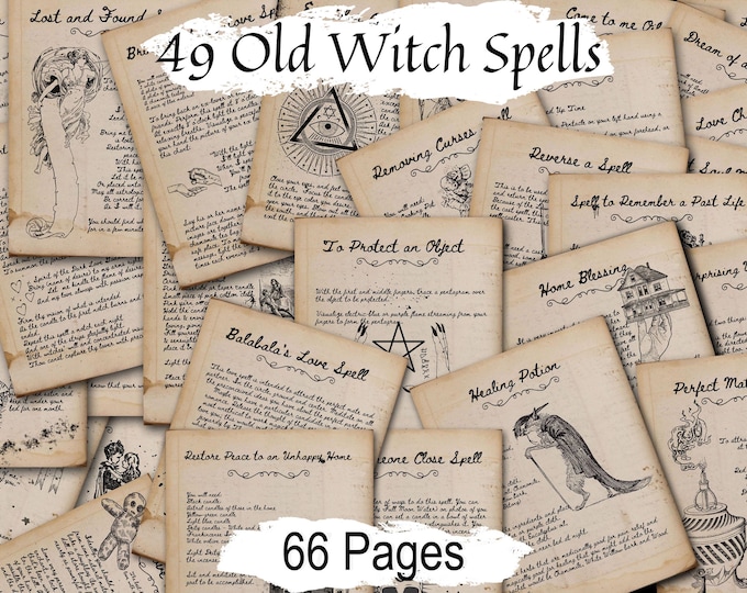 Book Page Witch - Etsy UK