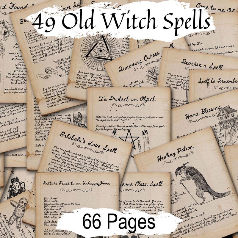 Witches Spells Printable - Etsy