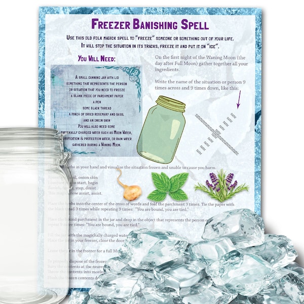 Banishing Freezer Spell - Etsy