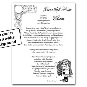 BEAUTIFUL HAIR CHARM, Grow Hair Spell Magic Ritual, Witchcraft Wicca ...
