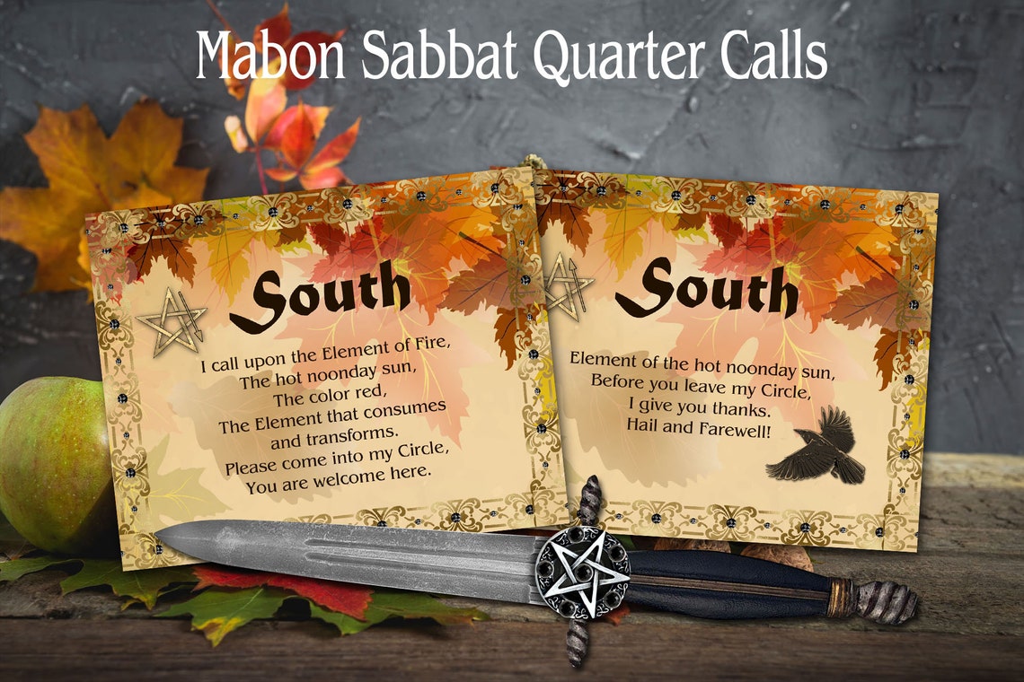 MABON QUARTER CALLS 8 Cards to Call and Release the Quarters - Etsy