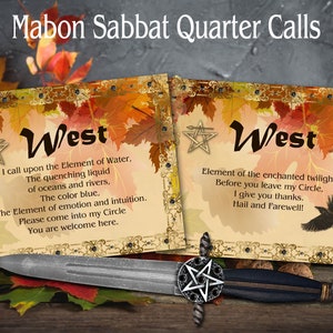 MABON QUARTER CALLS 8 Cards to Call and Release the Quarters - Etsy