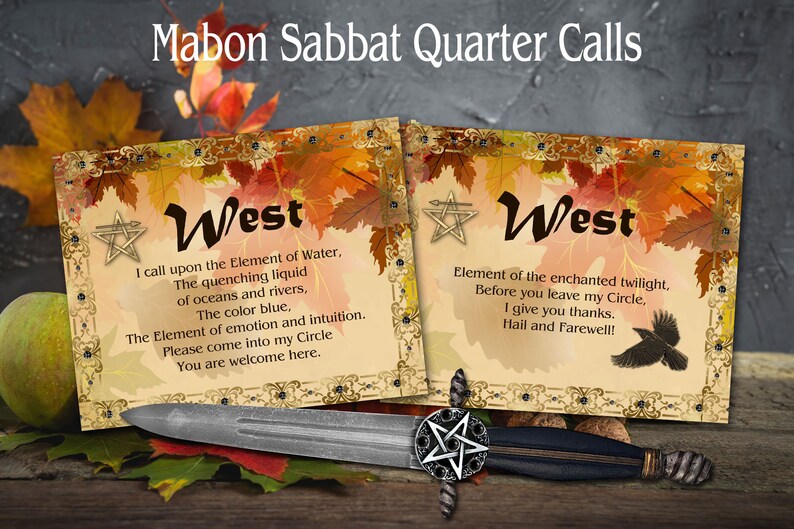 MABON QUARTER CALLS 8 Cards to Call and Release the Quarters - Etsy