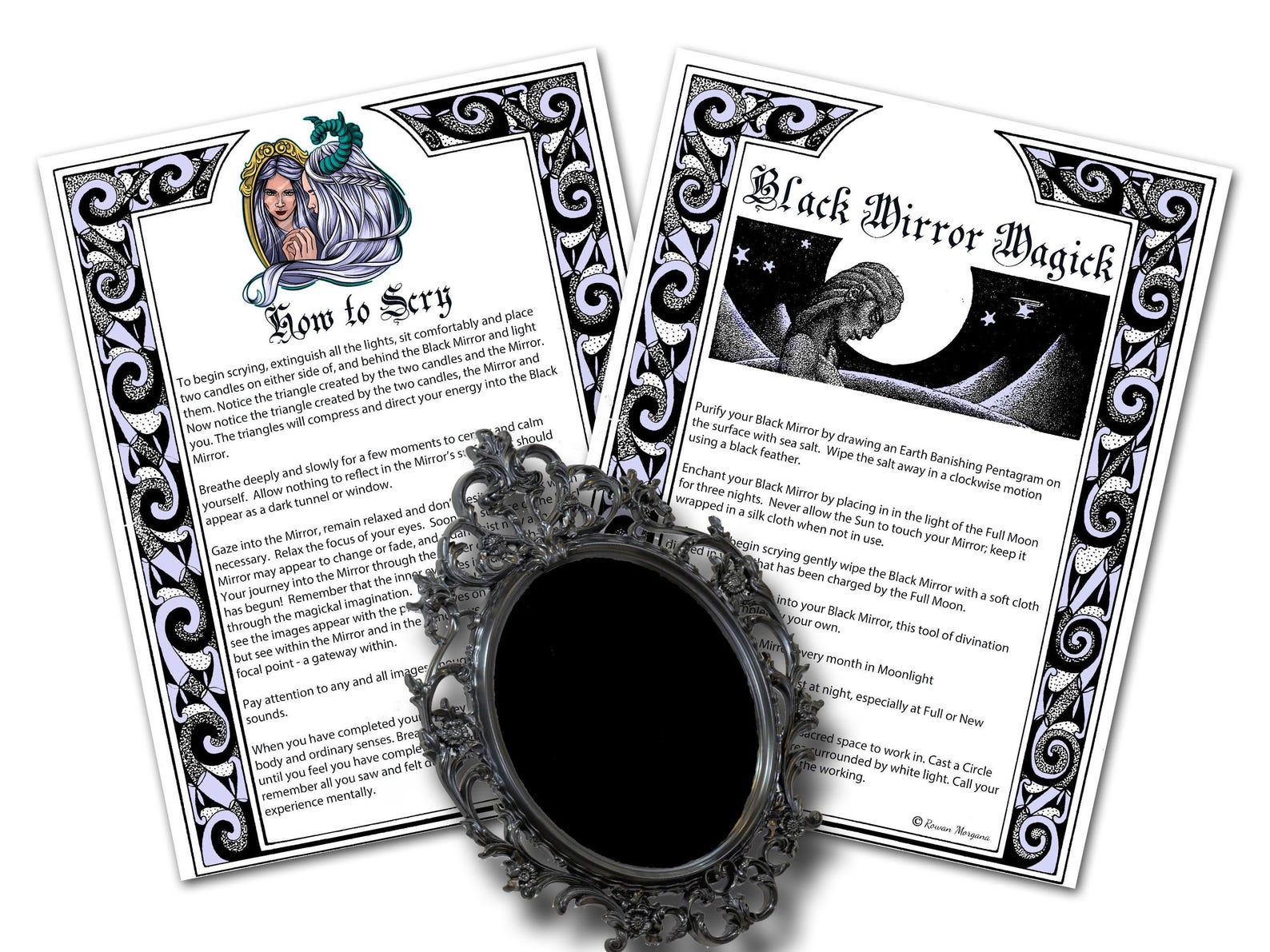 Black Mirror Magic: A Guide to Scrying and Spiritual Insight, Printable ...