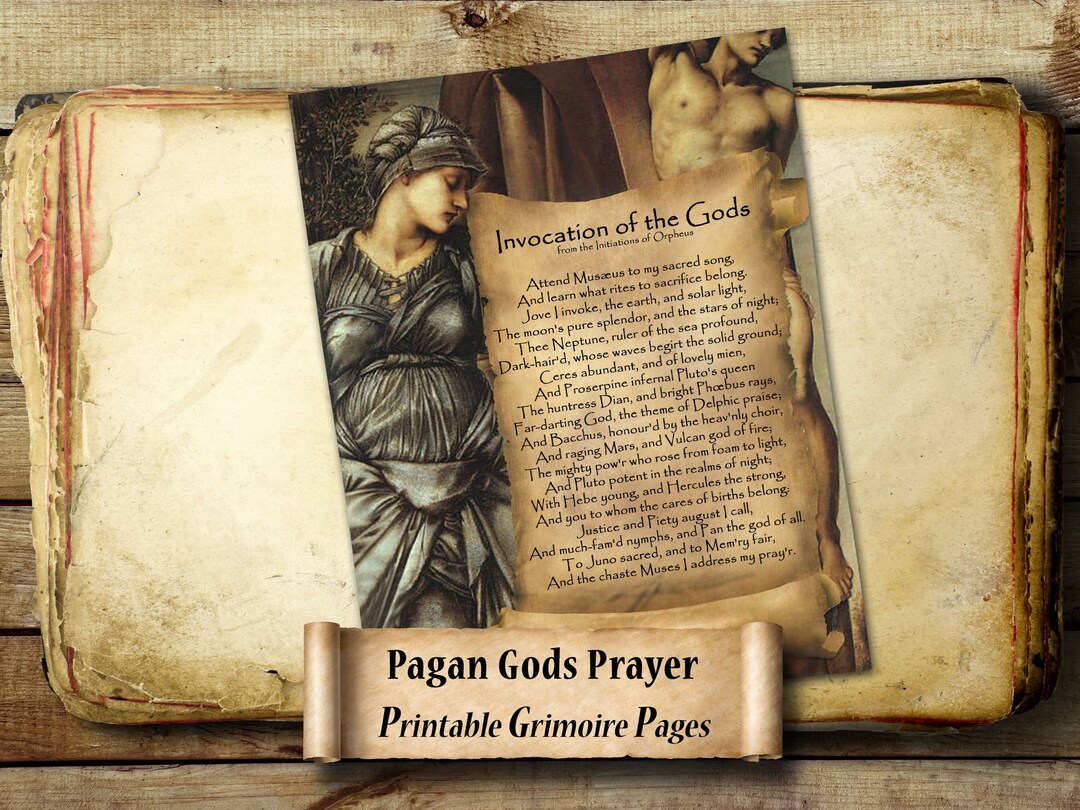 GODS INVOCATION Call the Gods Chant Magic Circle Prayer to - Etsy