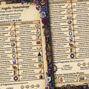 Angel Numbers Infographic: the Meaning of Repeating Numbers, 111, 222 ...