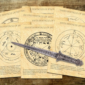 Pentacles of Solomon: 7 Powerful Seals & Sigils, 45 Printable Pages - Etsy