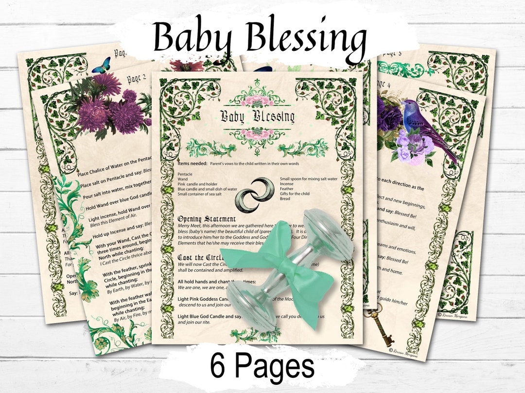 BABY BLESSING CEREMONY, Wiccaning, Pagan Naming Ritual, Witchcraft Baby ...