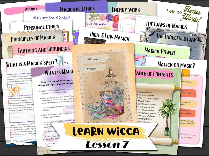 Wicca Lesson #7: the Secrets of High and Low Magick - Etsy