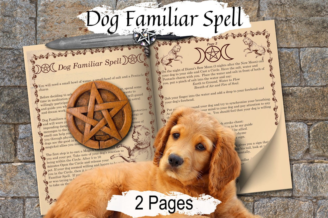 DOG FAMILIAR SPELL, Enchanting Your Pet as a Partner in Magic, Dog ...
