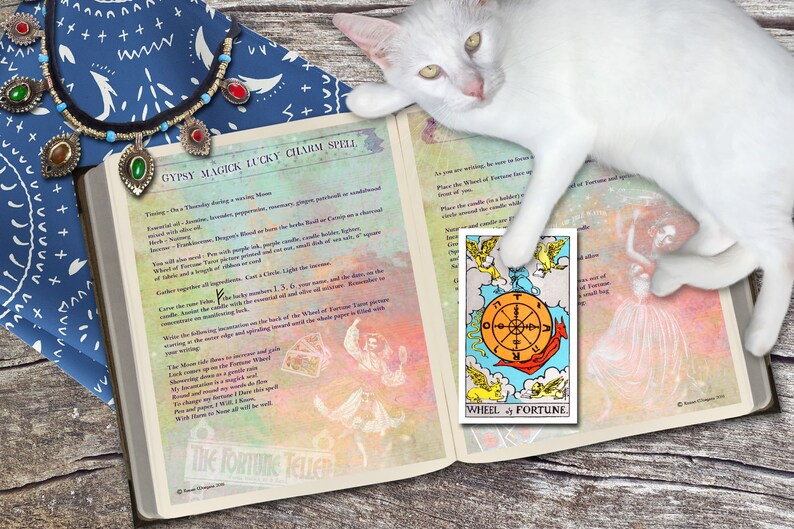 GYPSY MAGICK Lucky Charm Spell 2 Printable Pages Gypsy | Etsy