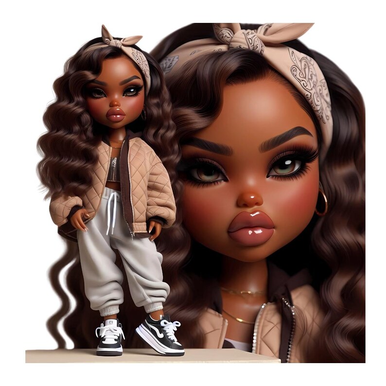 Chibi Bratz Style Clipart Bundle Hyper Realist Chibi - Etsy UK