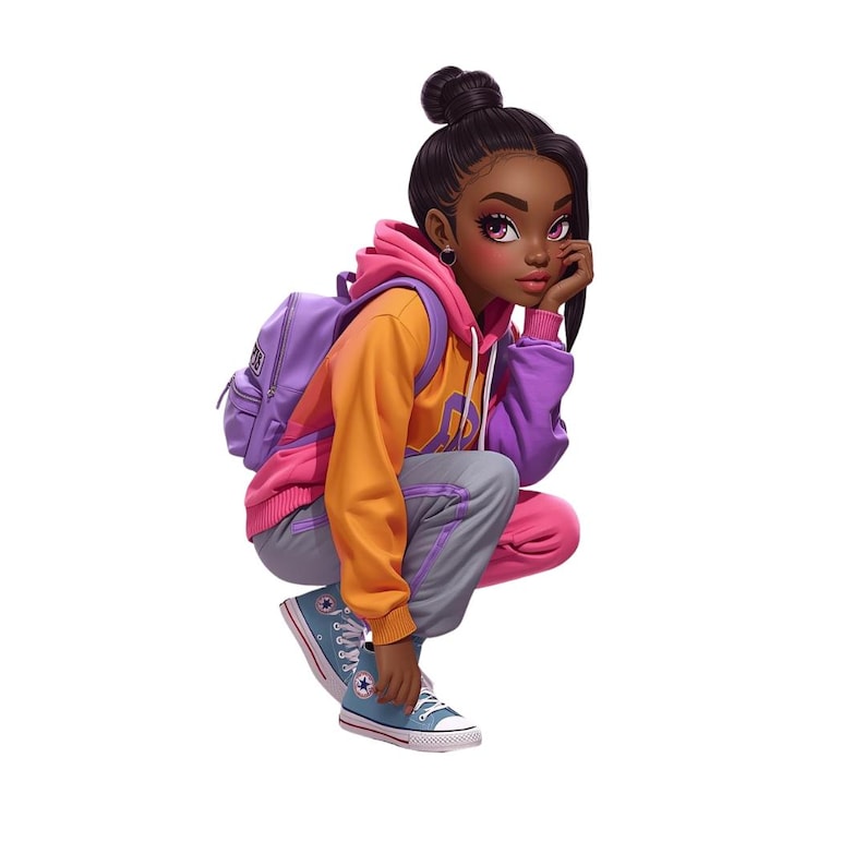 Chibi Bratz Style Clipart Bundle Hyper Realist Chibi - Etsy UK