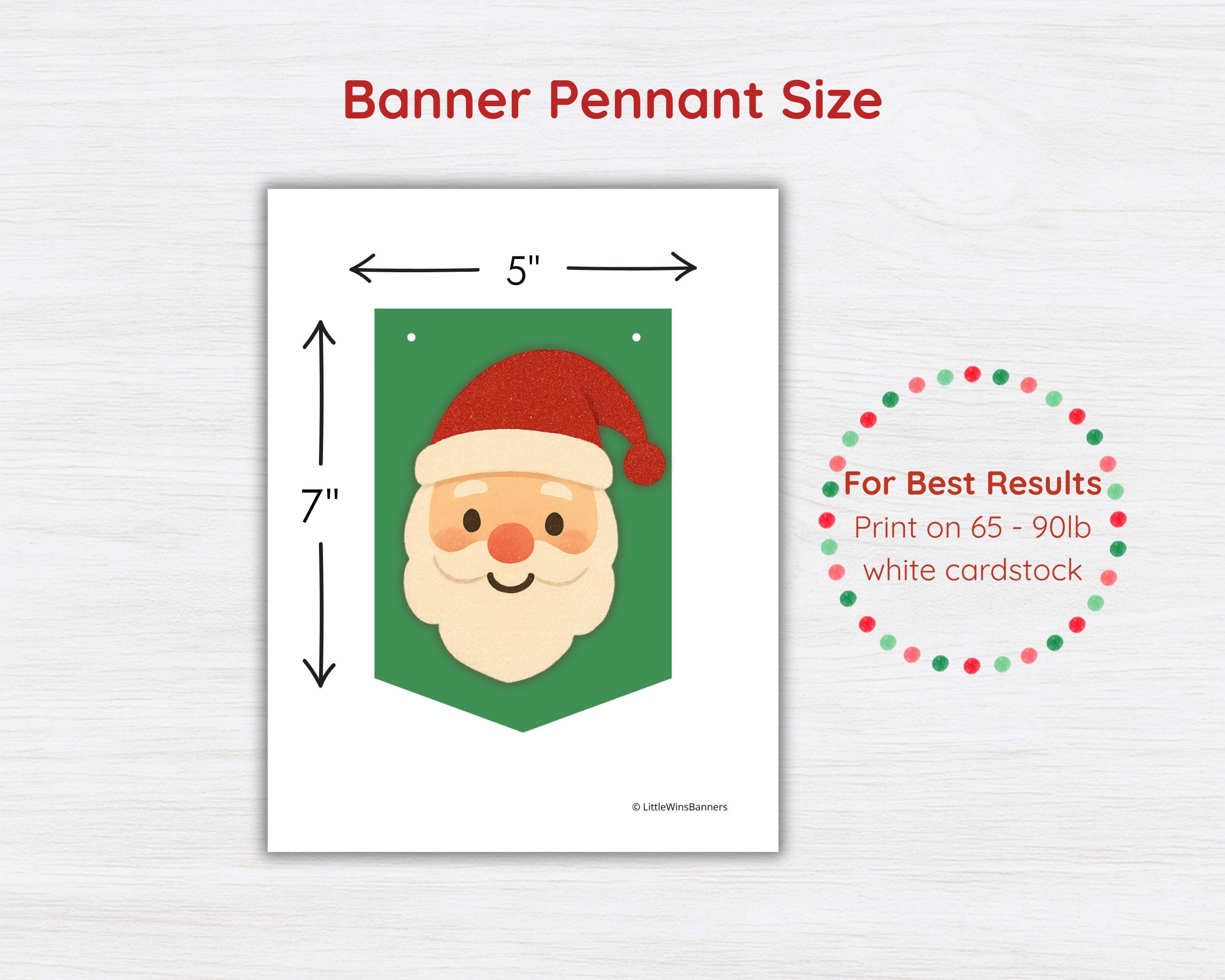 Kids Christmas Decorations | Reindeer Santa Christmas Garland | Xmas ...