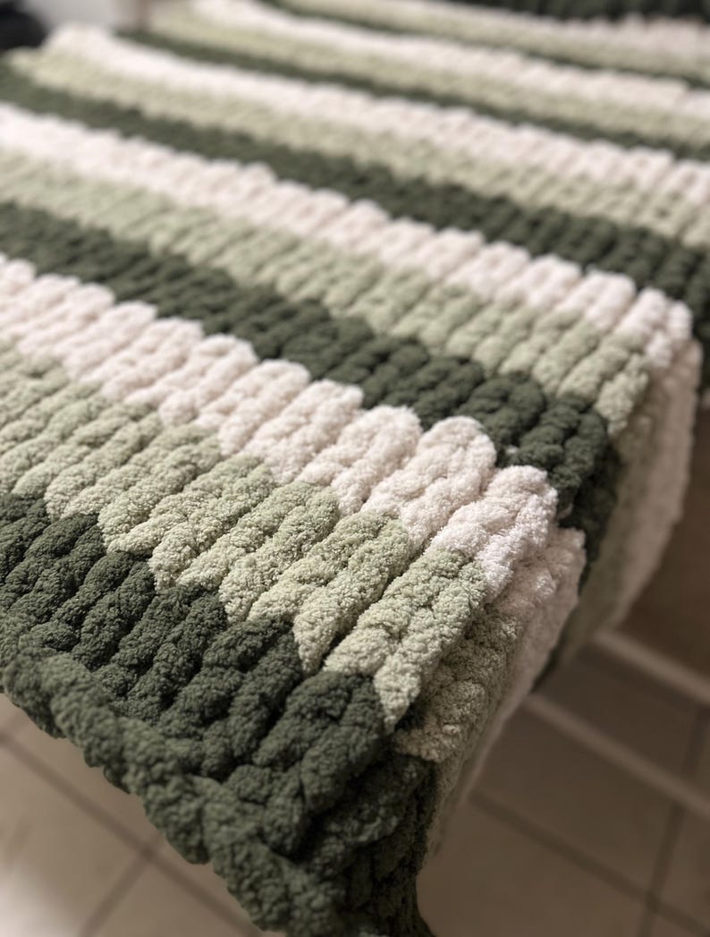 Chunky Blanket DIY Knit Kit - Etsy