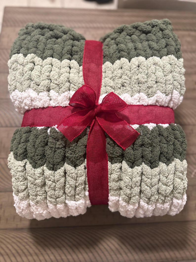 Chunky Blanket DIY Knit Kit - Etsy