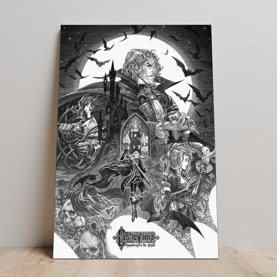 Castlevania Poster, Alucard Wall Art, Rolled Canvas Print, TV Show ...