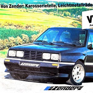 VW Golf Mk2 / Jetta MK2 Zender Tuning Brochure (PDF File) - Etsy