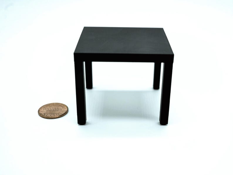 Miniature IKEA LACK Side Table 1:12 Scale | Modern Dollhouse Furniture ...