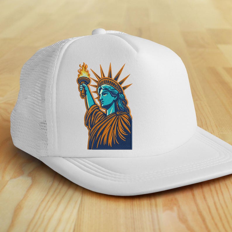 Statue of Liberty Embroidery Design, Patriotic Machine Embroidery, 3 ...