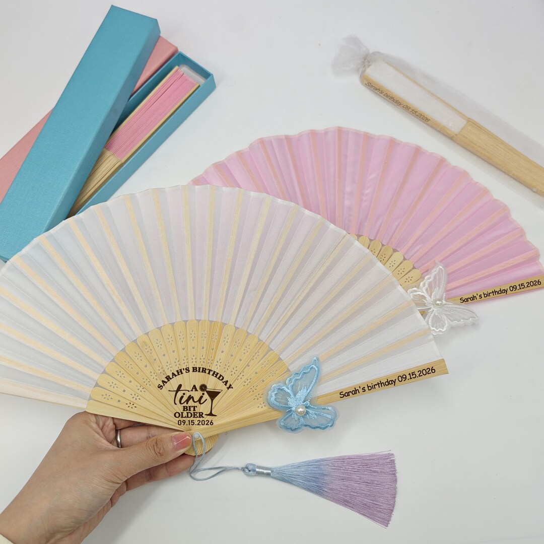 Personalized Birthday Party Fans | Custom Keepsake Favors - Etsy