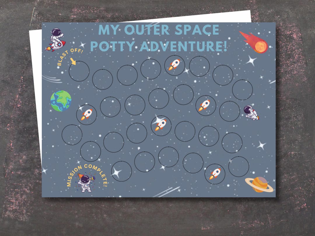 Outer Space Potty Training Chart: Toddler Reward System (PDF) - Etsy UK