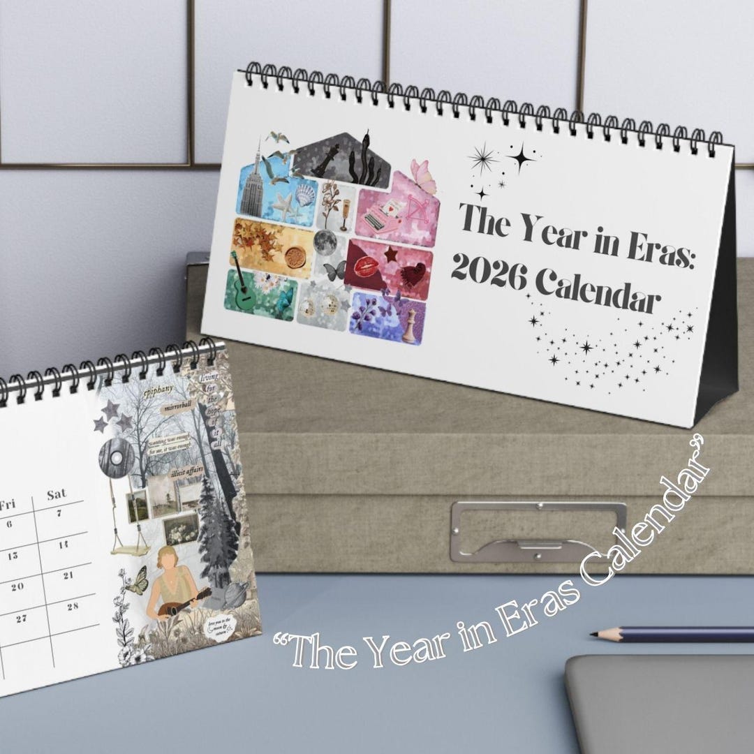 2026 Eras Desktop Calendar: "the Year in Eras" Fan Gift - Etsy
