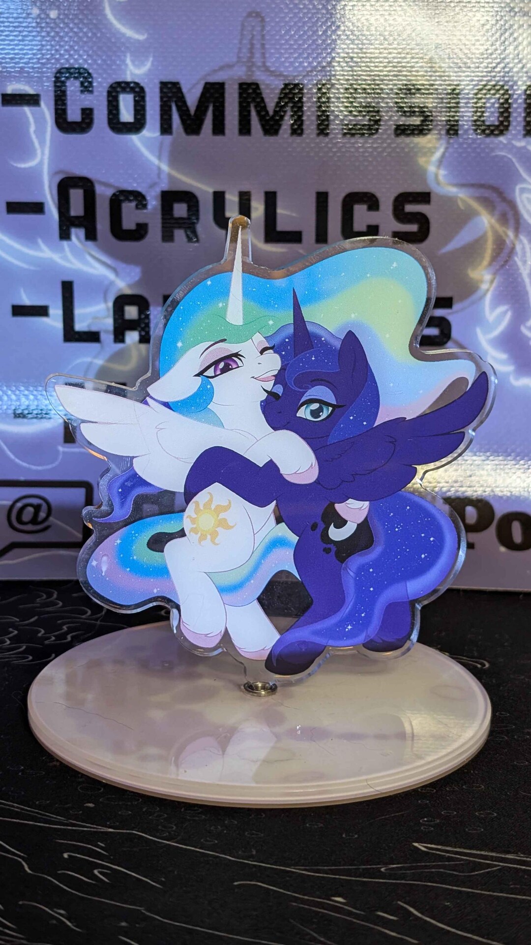 Luna and Celestia Spinning Standee - Etsy