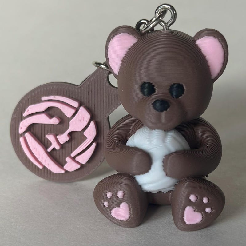 Bear Keychain - Etsy