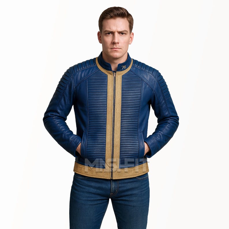 Fallout 76 Leather Jacket: Vault 33 Cosplay Costume - Etsy